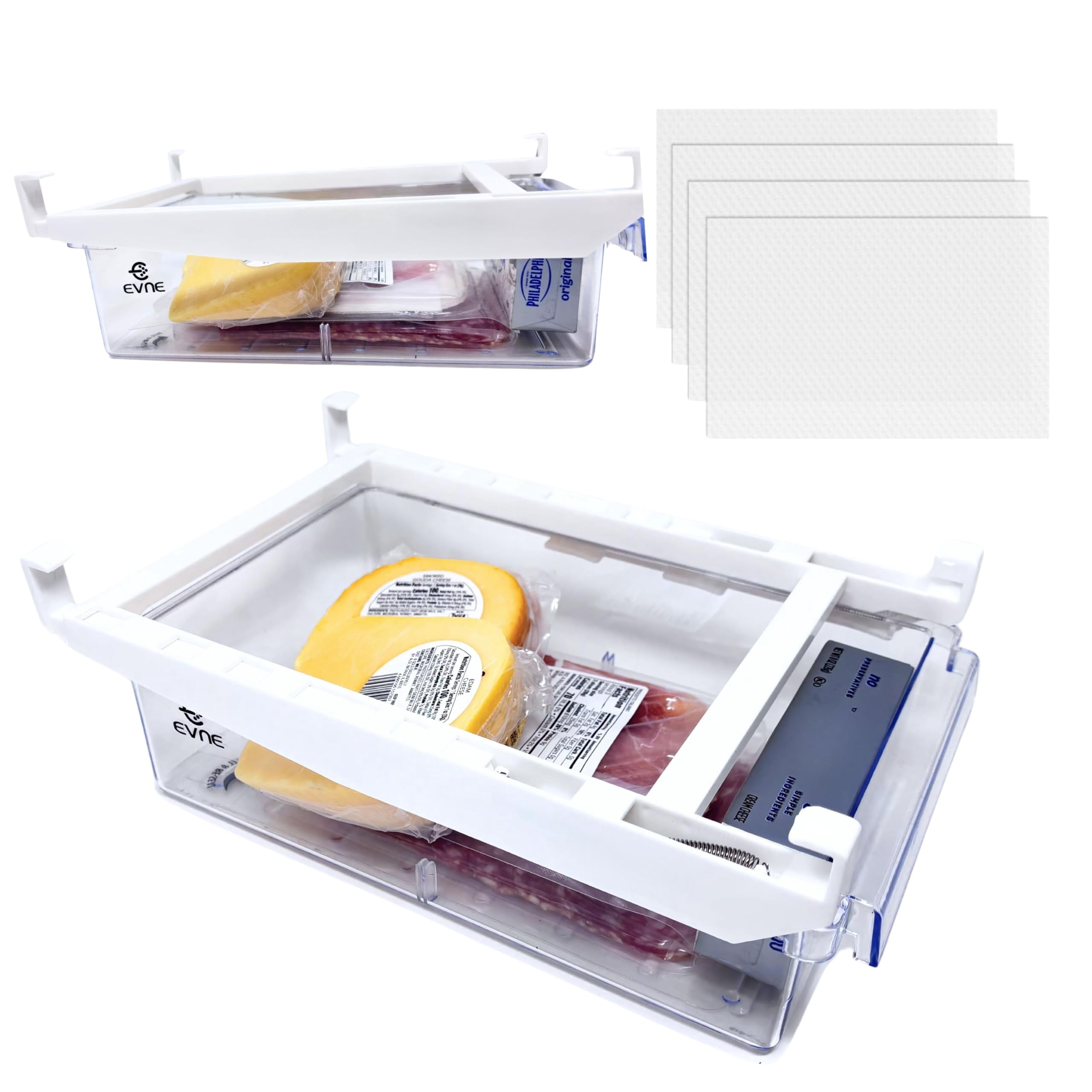 EVNE Refrigerator Drawers Fridge Drawer Organizer Fridge Organizer ...