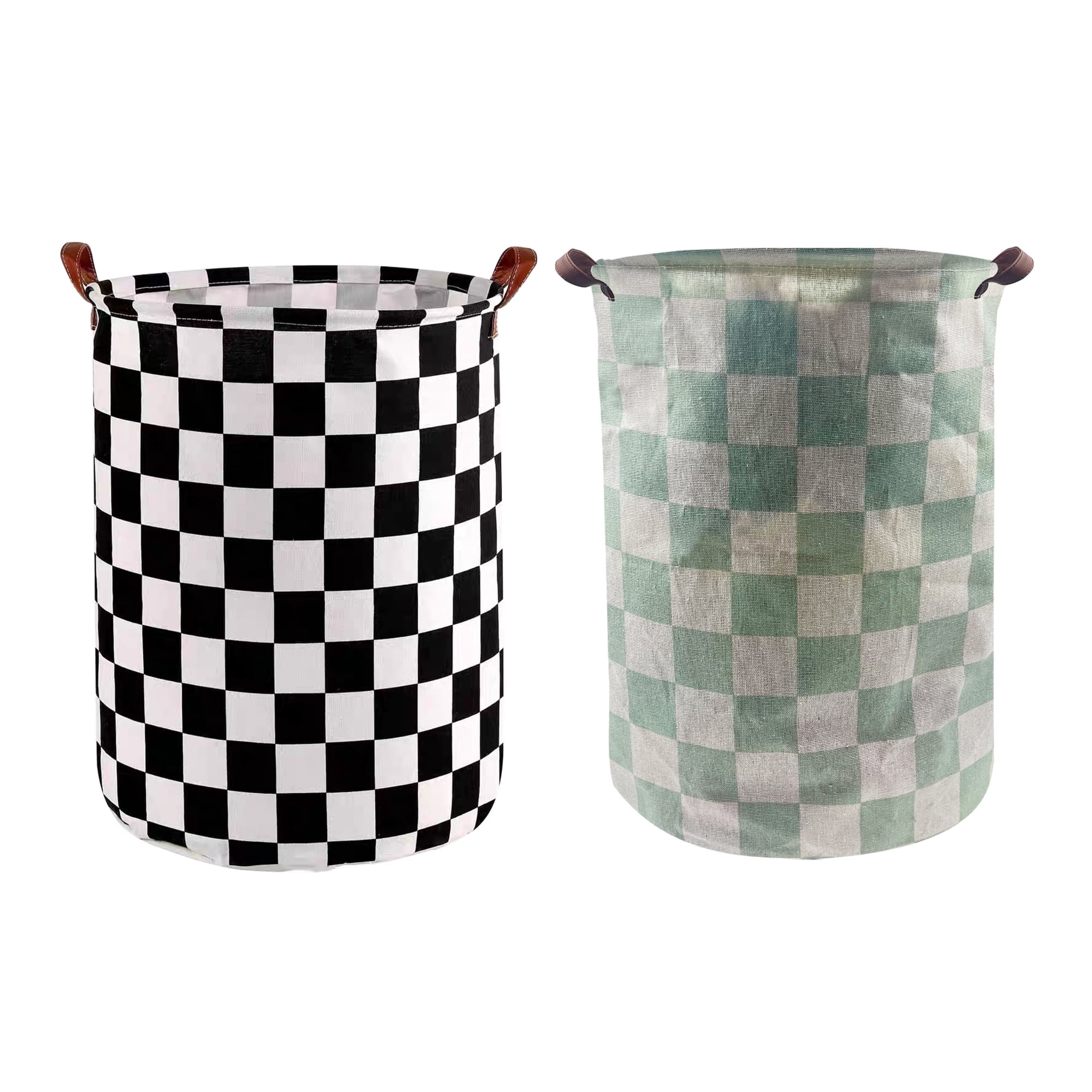 EVNELE 2 Pack Large Laundry Hampers, Waterproof Canvas Laundry Baskets ...