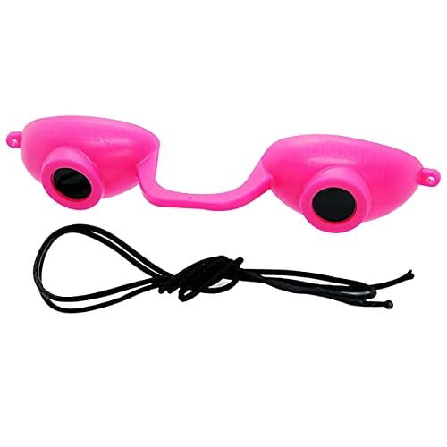 Super Sunnies Tanning Bed Goggles, Flexible UV Eye Protection, Pink ...