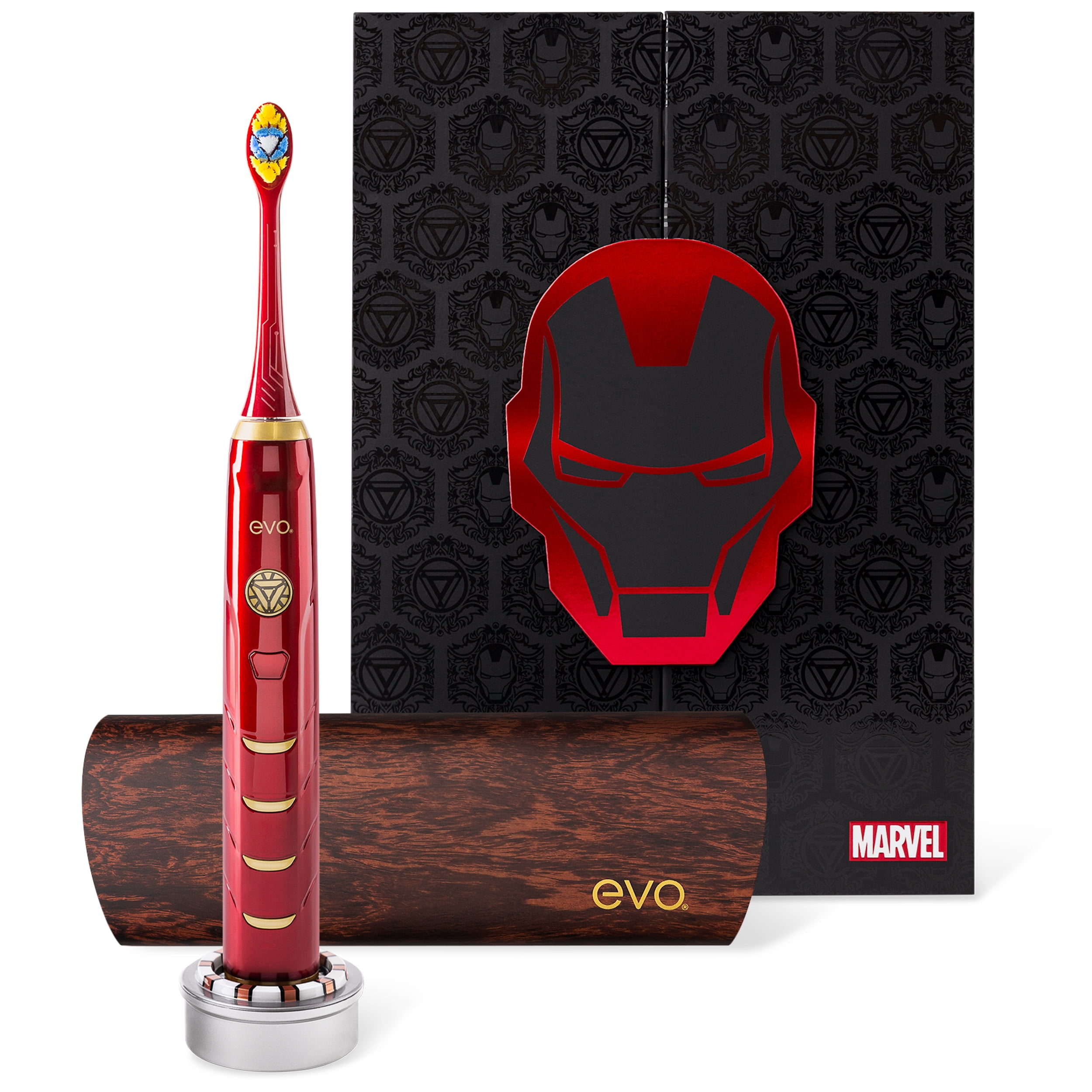 EVO IRM-1 Rechargeable Iron Man Sonic Toothbrush with Travel Case for ...