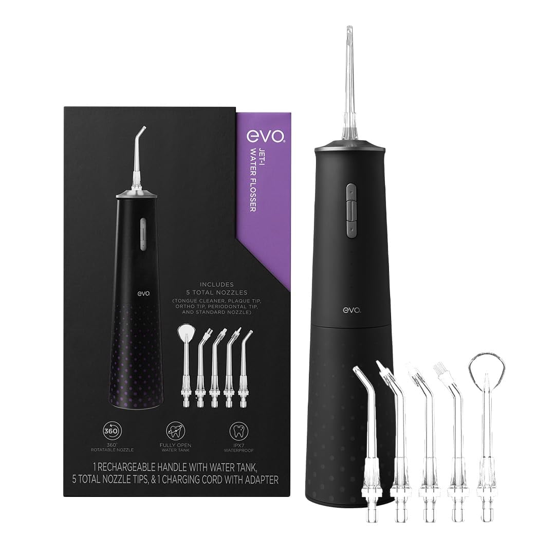 EVO Jet-1 Water Flosser: OIF8 Advanced Dental Tools with 5 Easy Release ...