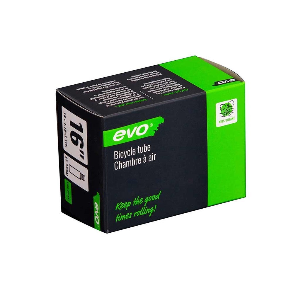evo Bicycle Inner Tube - Schrader Valve Bike Tube for Road, MTB, Kids ...