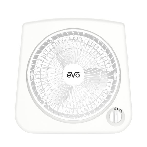EVO Square Desk Fan, White, DF200 - Walmart.com