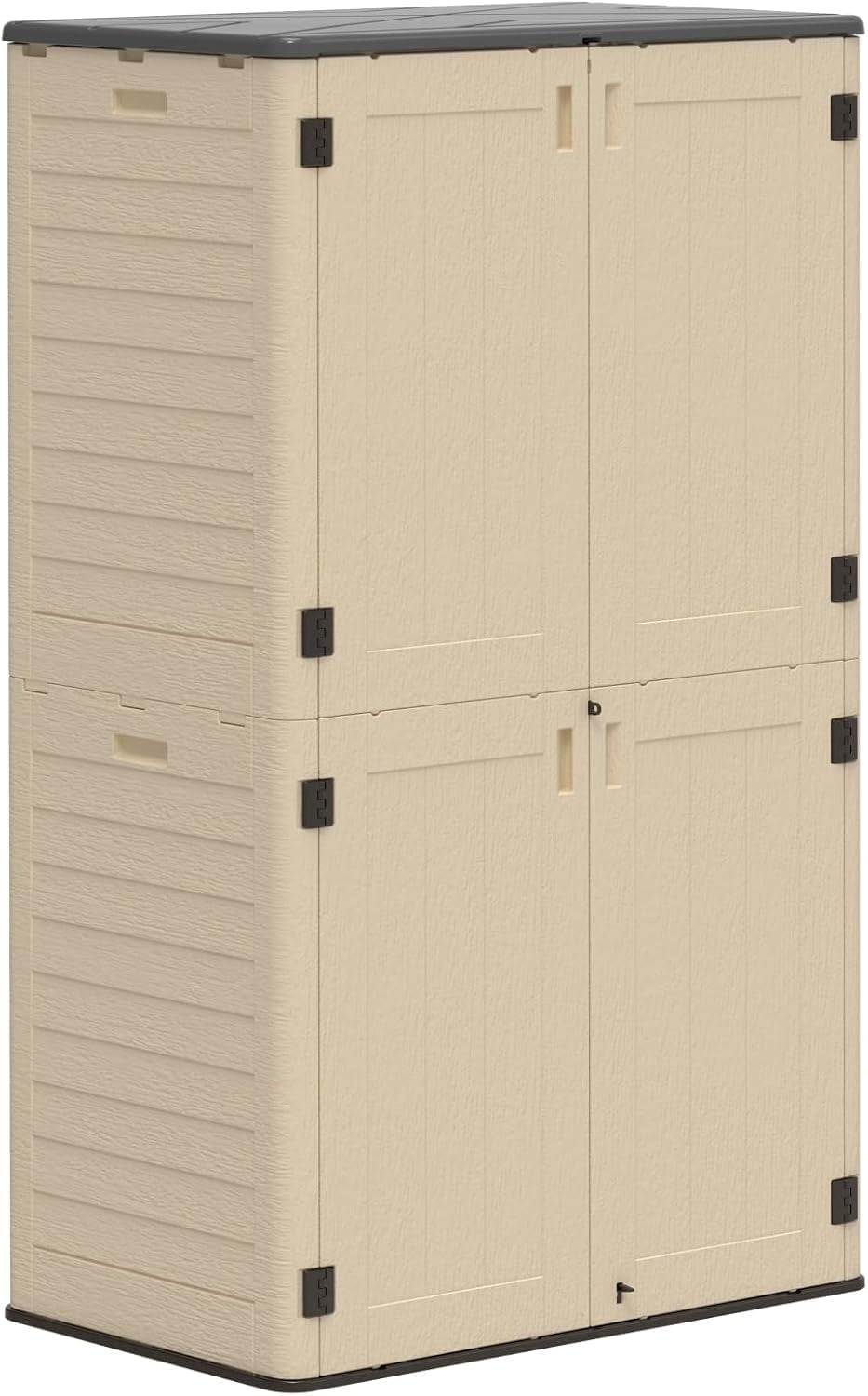 EVOKEDEN Resin Storage Shed, 60 Cuft Sheds & Outdoor Storage-Easy ...