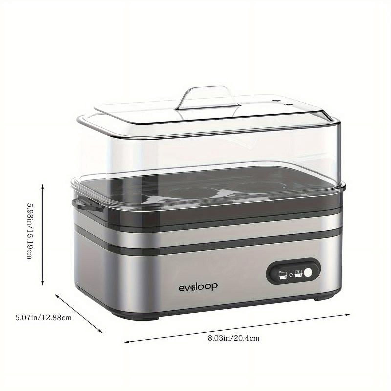 EVOLOOP Rapid Egg Cooker 6 Egg Capacity BPA free Electric Egg Cooker ...