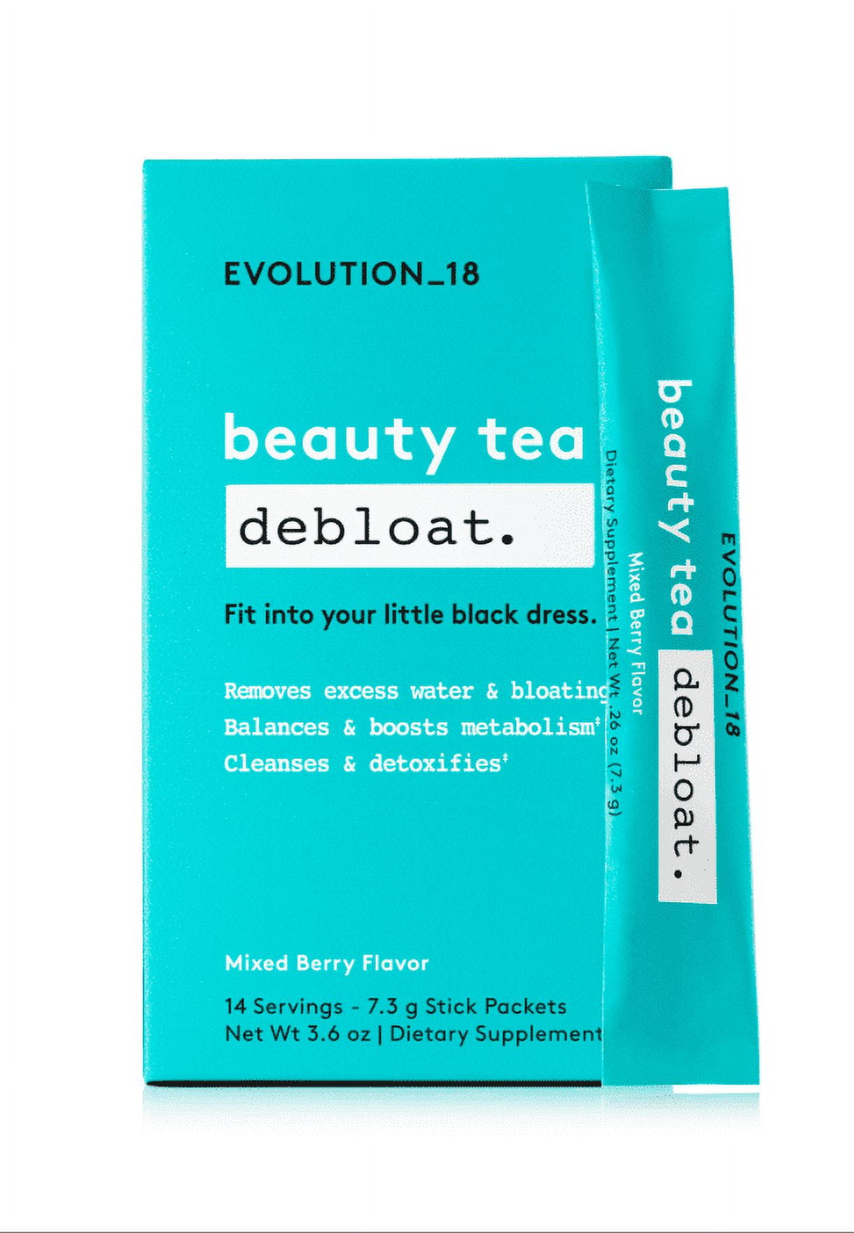 EVOLUTION_18 Vitamin and Antioxidant Debloat Beauty Tea, 14 Servings ...