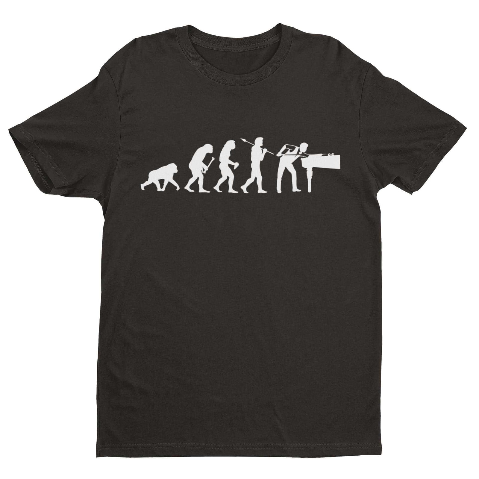 EVOLUTION OF SNOOKER T Shirt Gift Idea Pool Darwin Ape To Man Evo ...