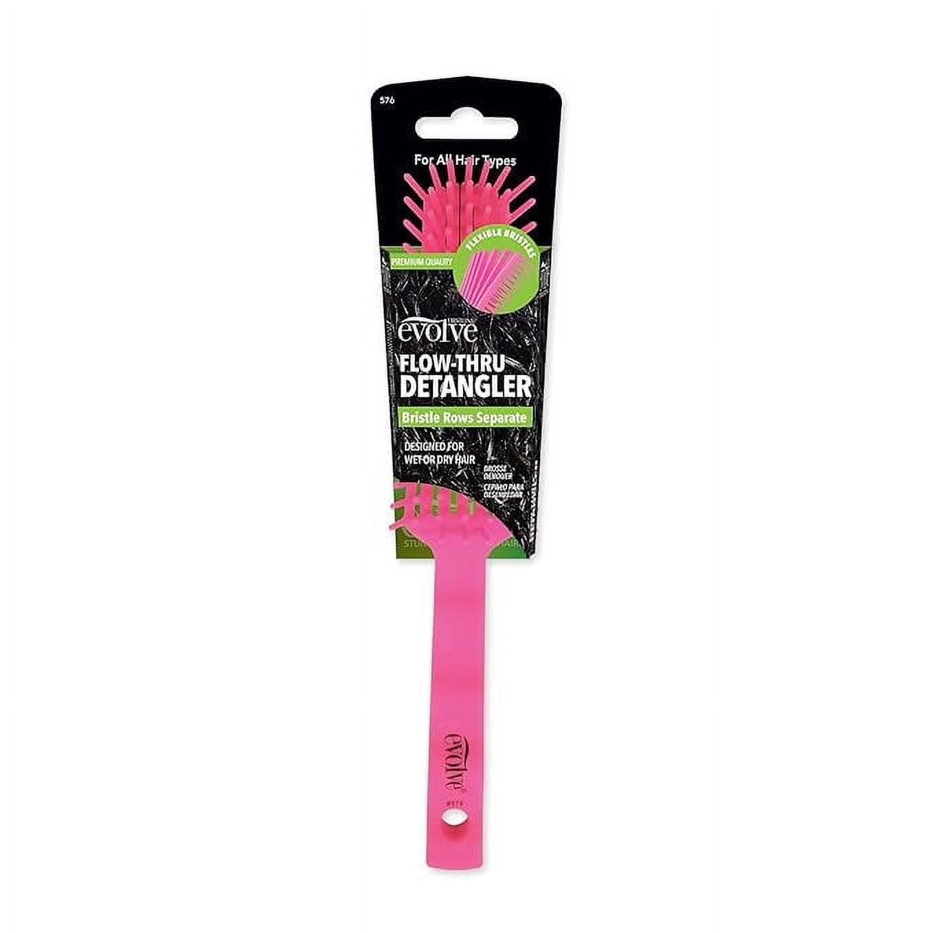 Evolve Wide Flow Thru Detangling Comb for Thick and Wavy Hair 1Ea ...