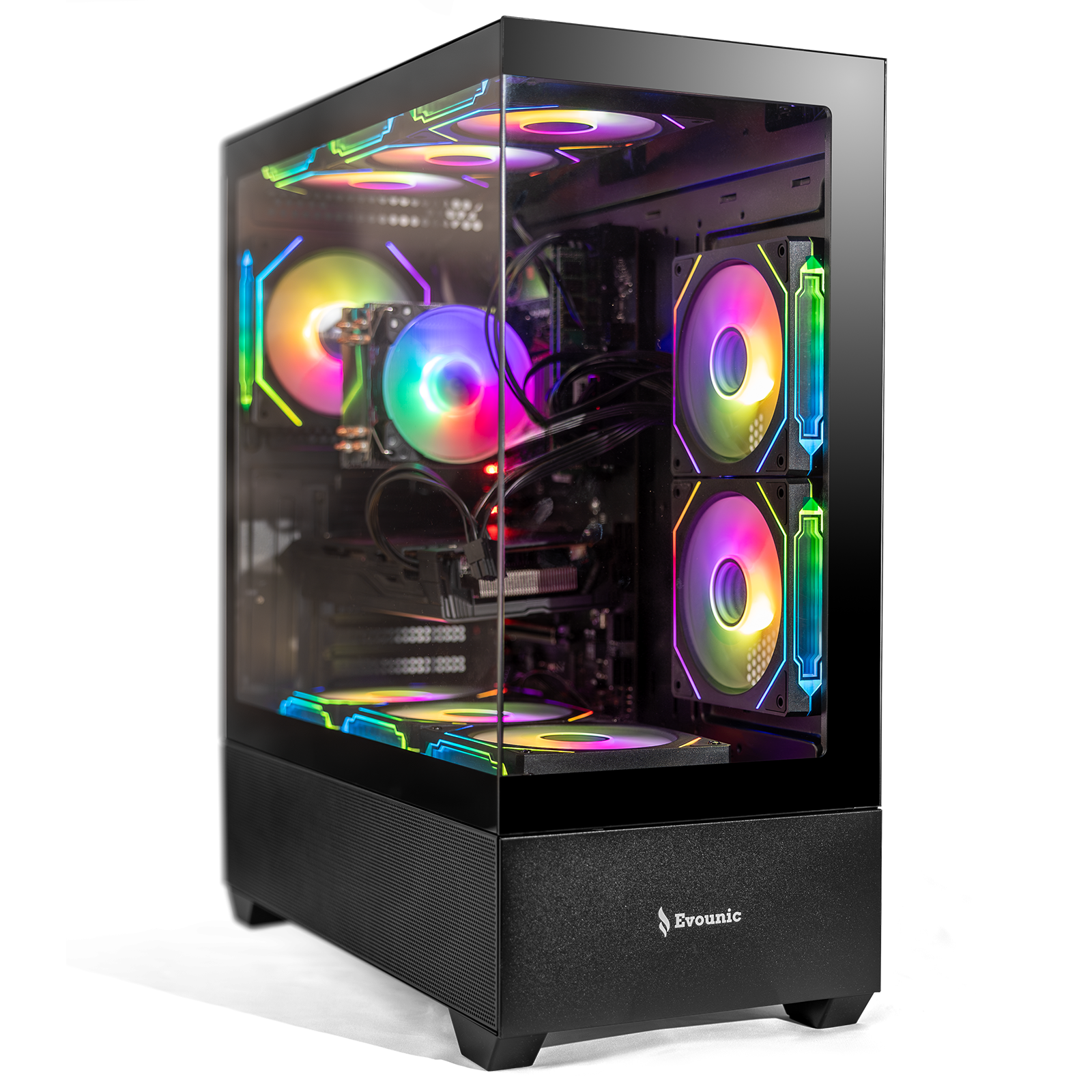 EVOUNIC Gaming PC AMD Ryzen 7 5700X up to 4.6GHz RTX 5060 32GB RAM 1TB ...