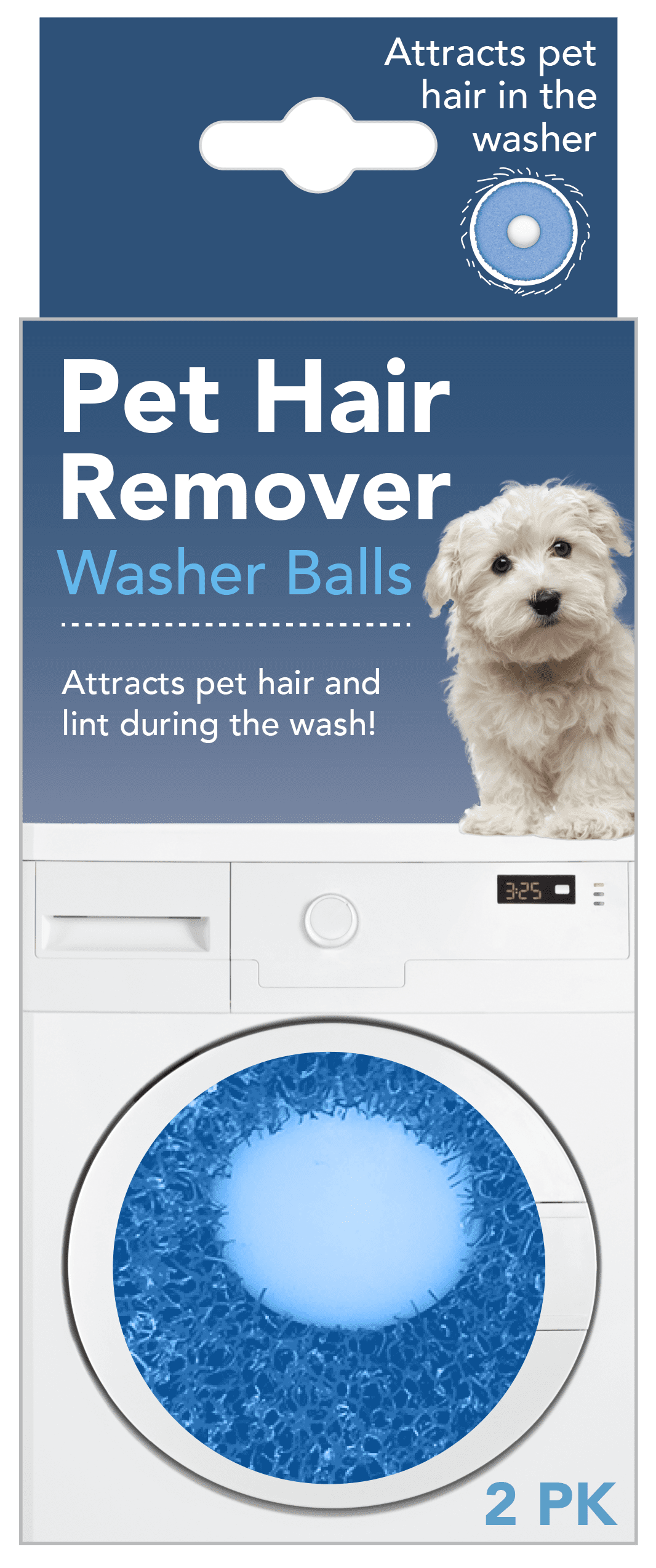 EVRI Pet Hair Remover Washer Balls, Soft Foam with Static Reducing Core ...