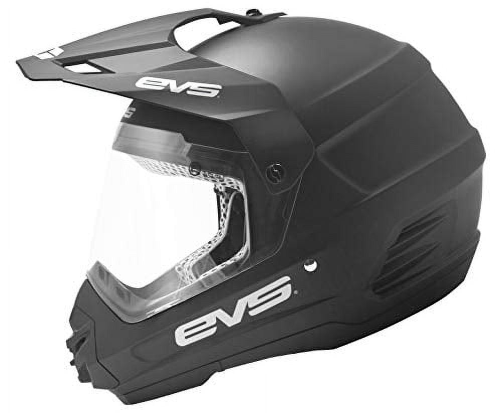 EVS T5 Dual Sport Venture Solid MX Offroad Helmet Matte Black XL - Walmart.com