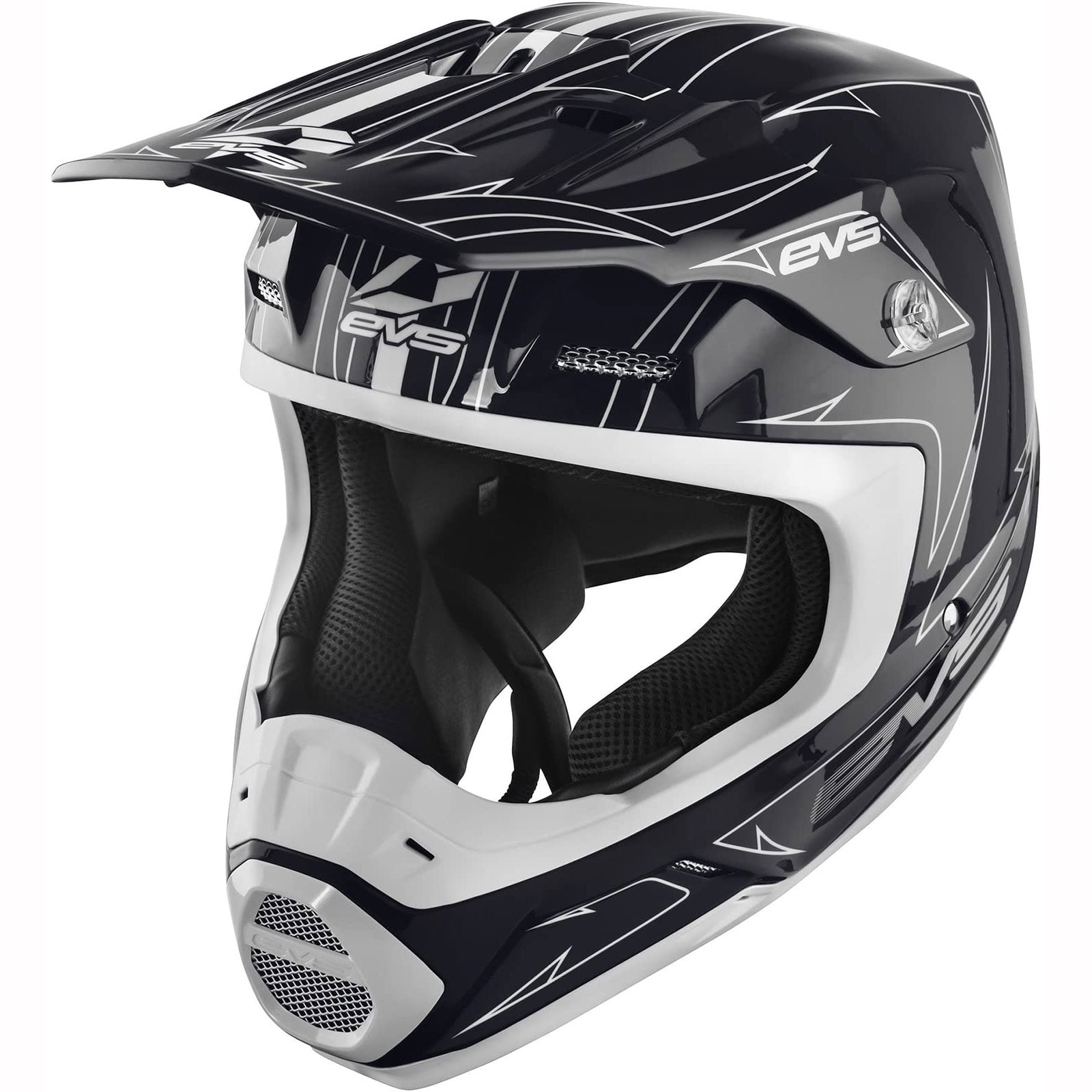 EVS T5 Pinner MX Offroad Helmet Blue/White MD - Walmart.com