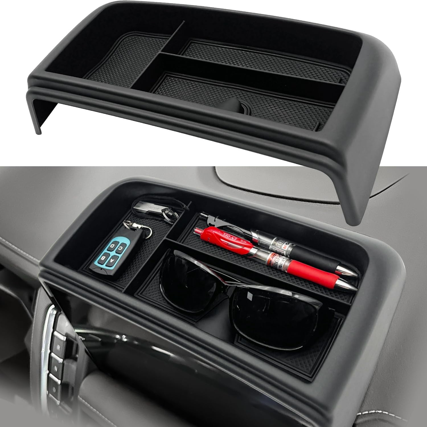 EVTIME Dash Storage Tray Insert Behind Screen Organizer Storage ...