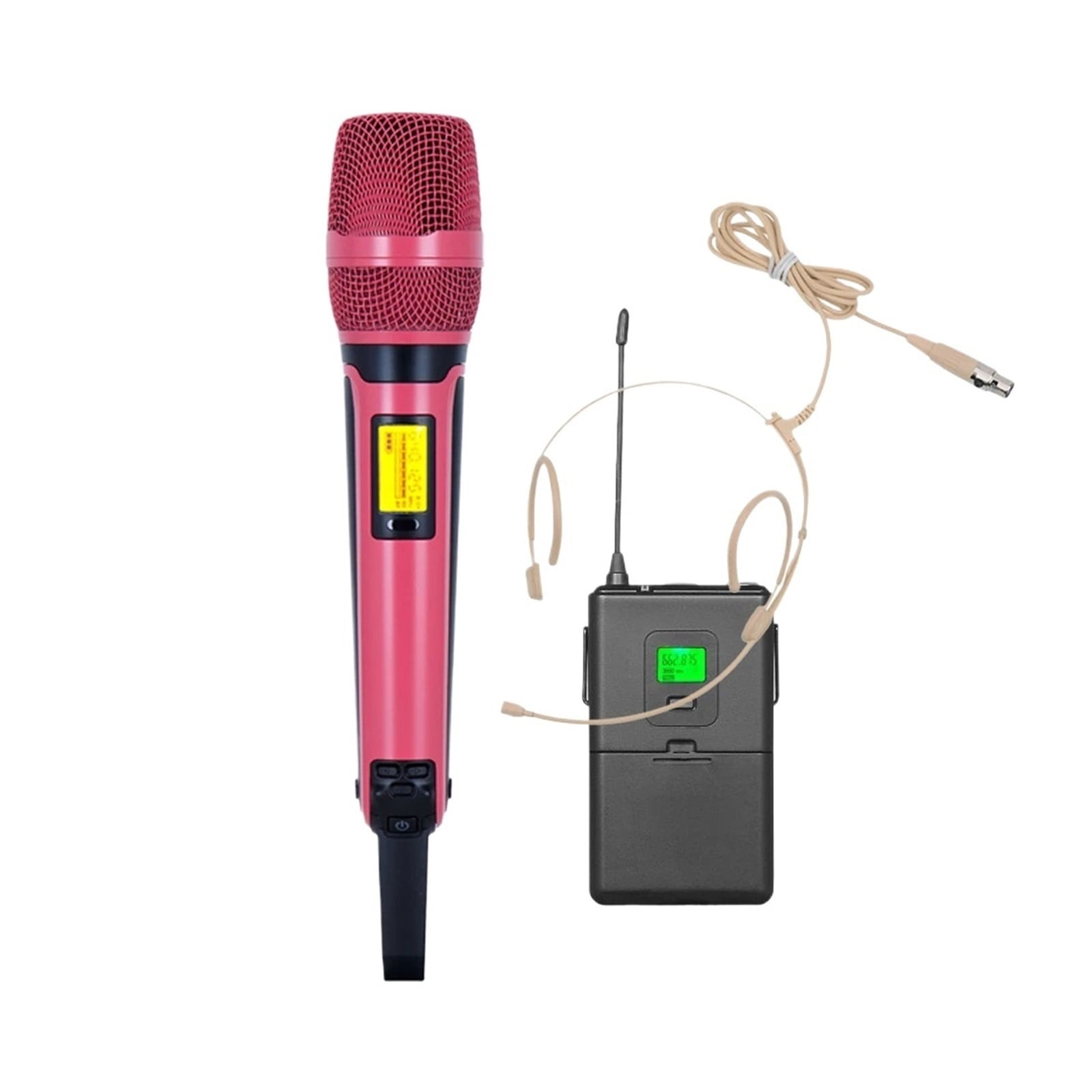 EW9000 UHF Long Range Dual-channel Two-handed Wireless Microphone ...