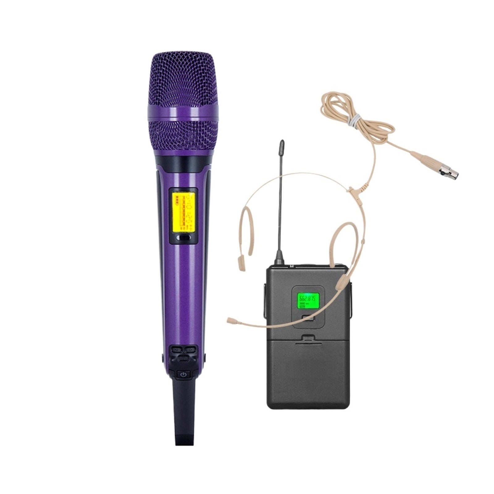 EW9000 UHF Long Range Dual-channel Two-handed Wireless Microphone ...