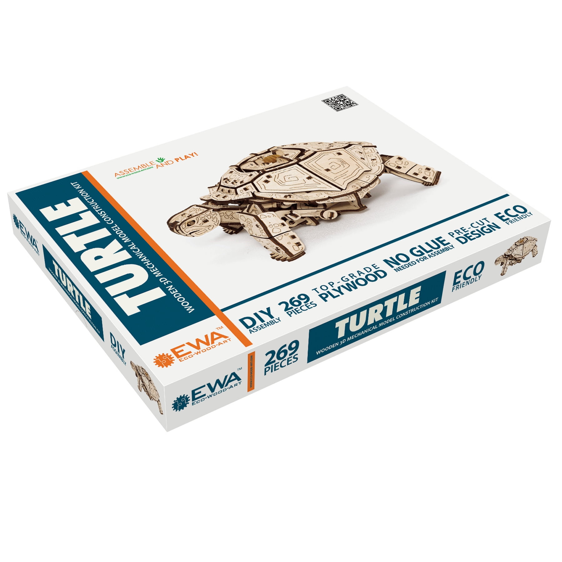 EWA Eco-Wood-Art Turtle Construction Kit - Walmart.com