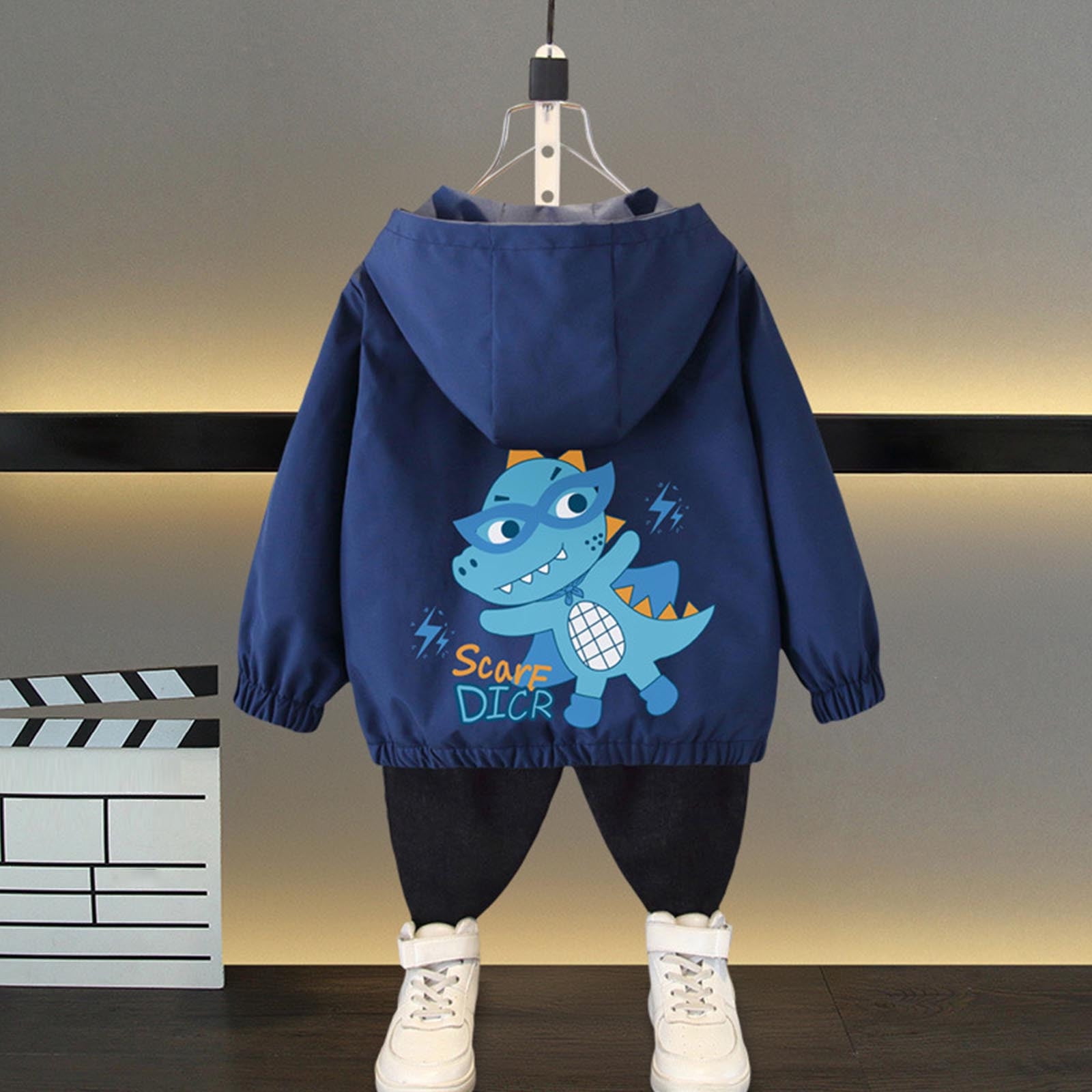 EWASWON Boys & Girls Hooded Jacket Lightweight Long Sleeve, Soft ...