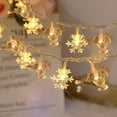 EWASWON Christmas Christmas Moose Reindeer Snowflake Light String, 10 ...