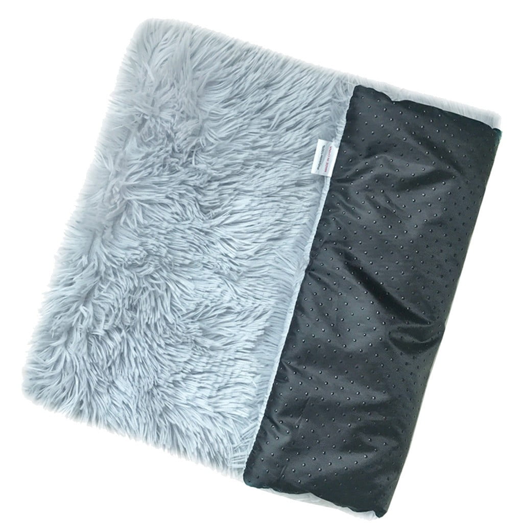 EWASWON Large Dog Bed, Plush Dog Cage Bed Fluffy, Washable Dog Mat with ...