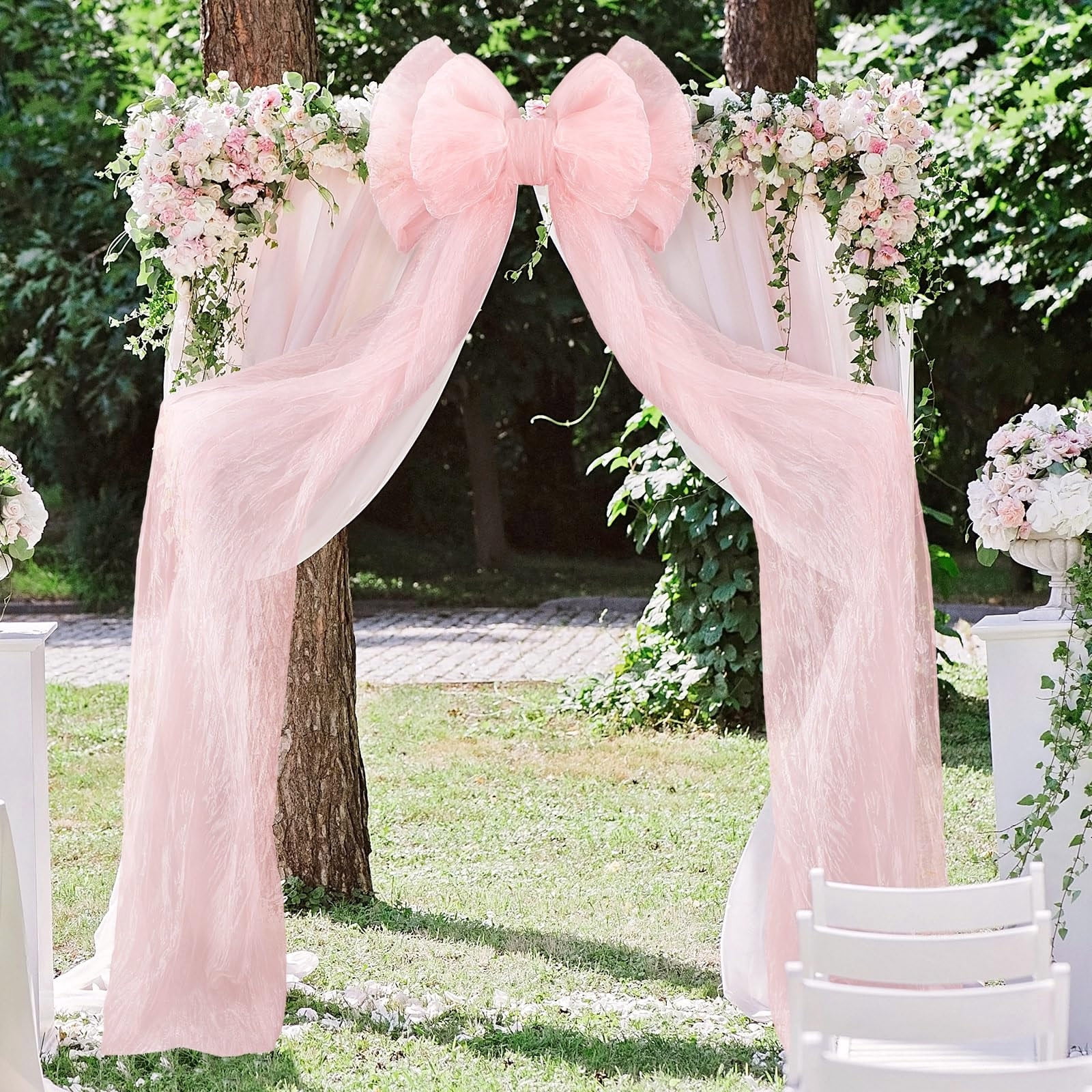 EWASWON Oversized Pink Bow Decoration - Giant Hanging Bow for Christmas ...