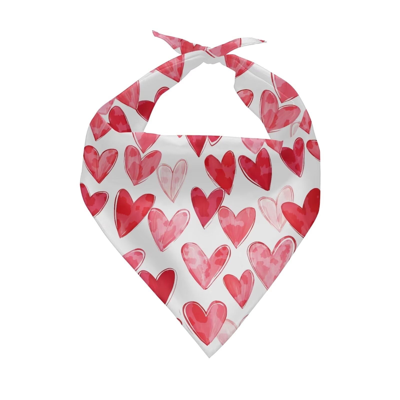 EWASWON St. Patrick's Day Dog Bandana - Adjustable Tie-Dye Heart, Soft ...