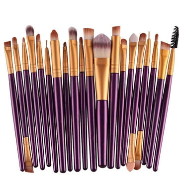 Floleo 20pcs Professional Makeup Brushes Kit with Foundation, Eye ...