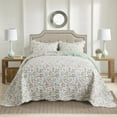 EWAYBY King Quilt Bedding Set 3-Piece Bedspread Coverlet Set Reversible ...