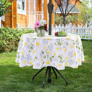 STONCEL Round Tablecloth, Boho Plaid Tassel Round Table Cloth, Heavy ...