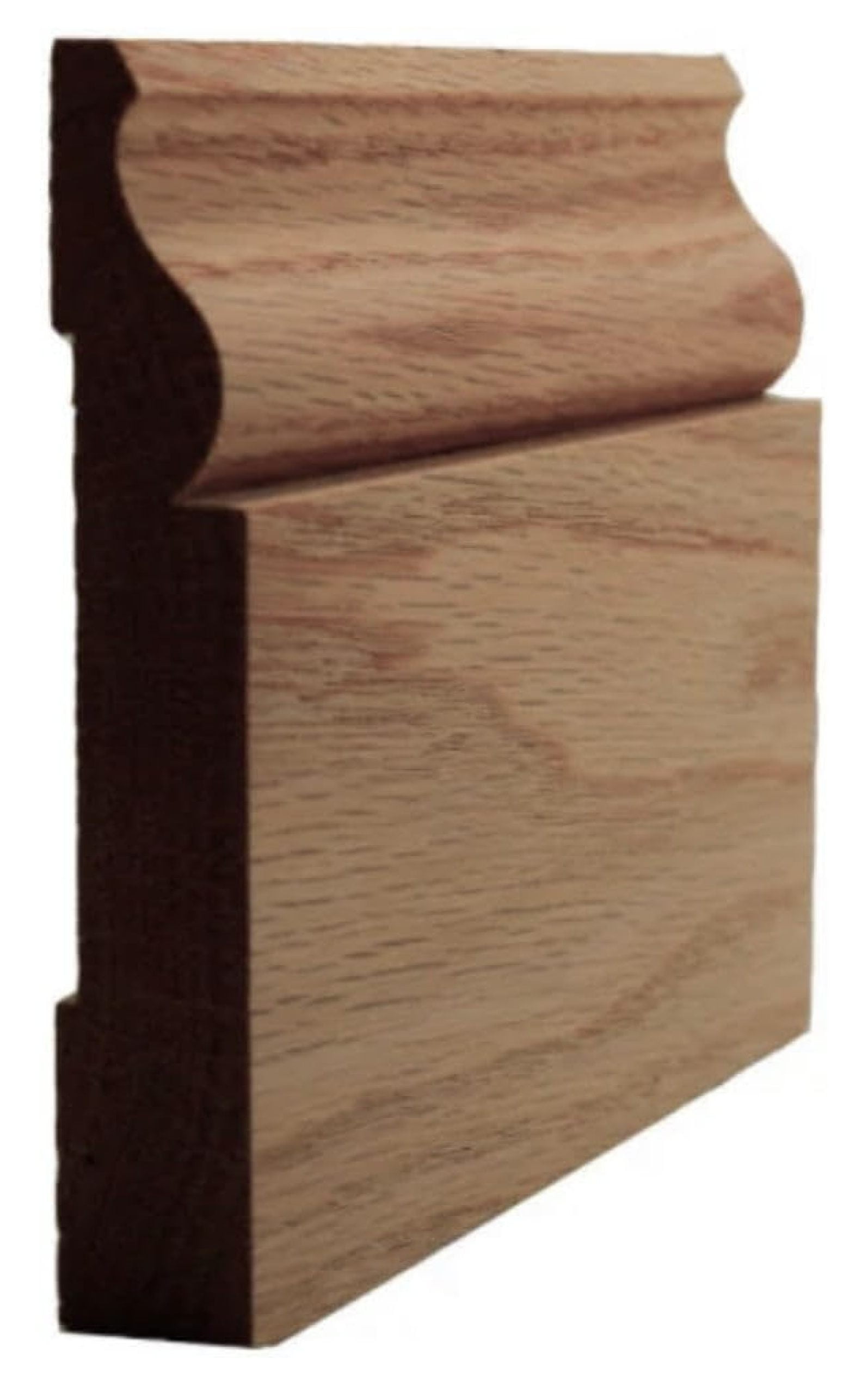 EWBB11 Colonial 4" Baseboard Moulding, 11/16" x 4", Red Oak, 94 ...