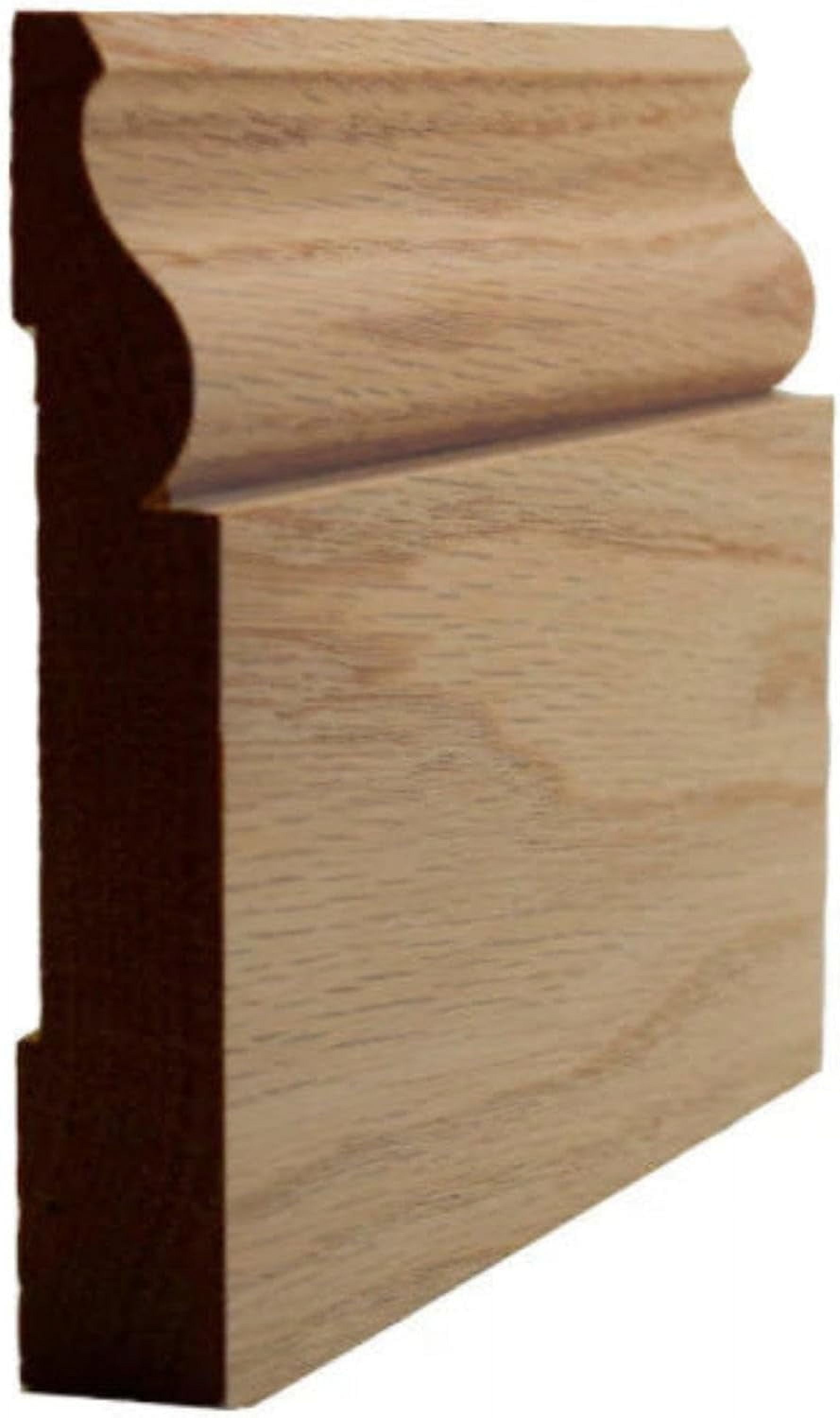 EWBB11 Colonial Baseboard 4" Tall x 11/16" Moulding. Unfinished, Red ...