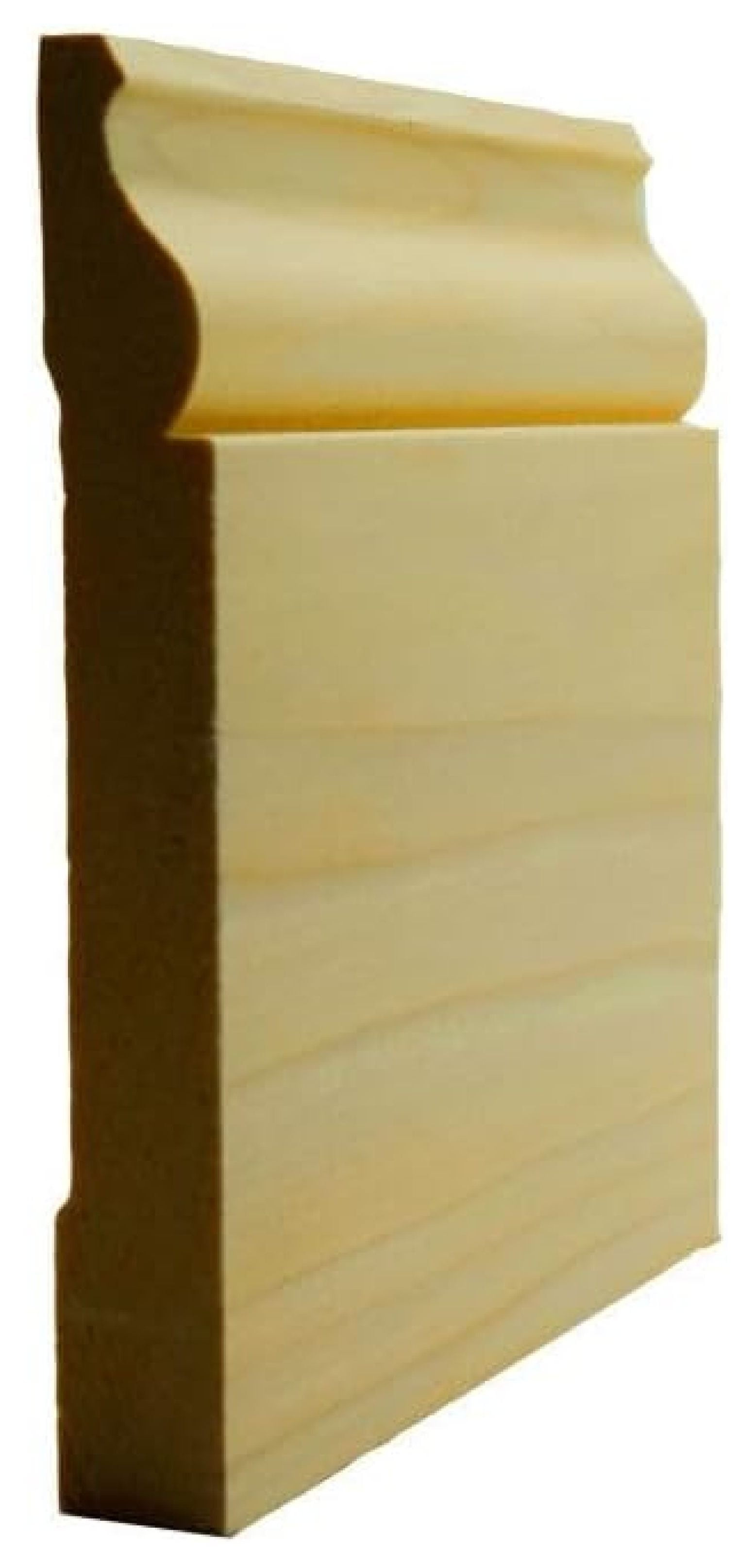 EWBB13 Colonial 7-1/4" Tall Baseboard Moulding, 11/16" x 7-1/4", Poplar ...