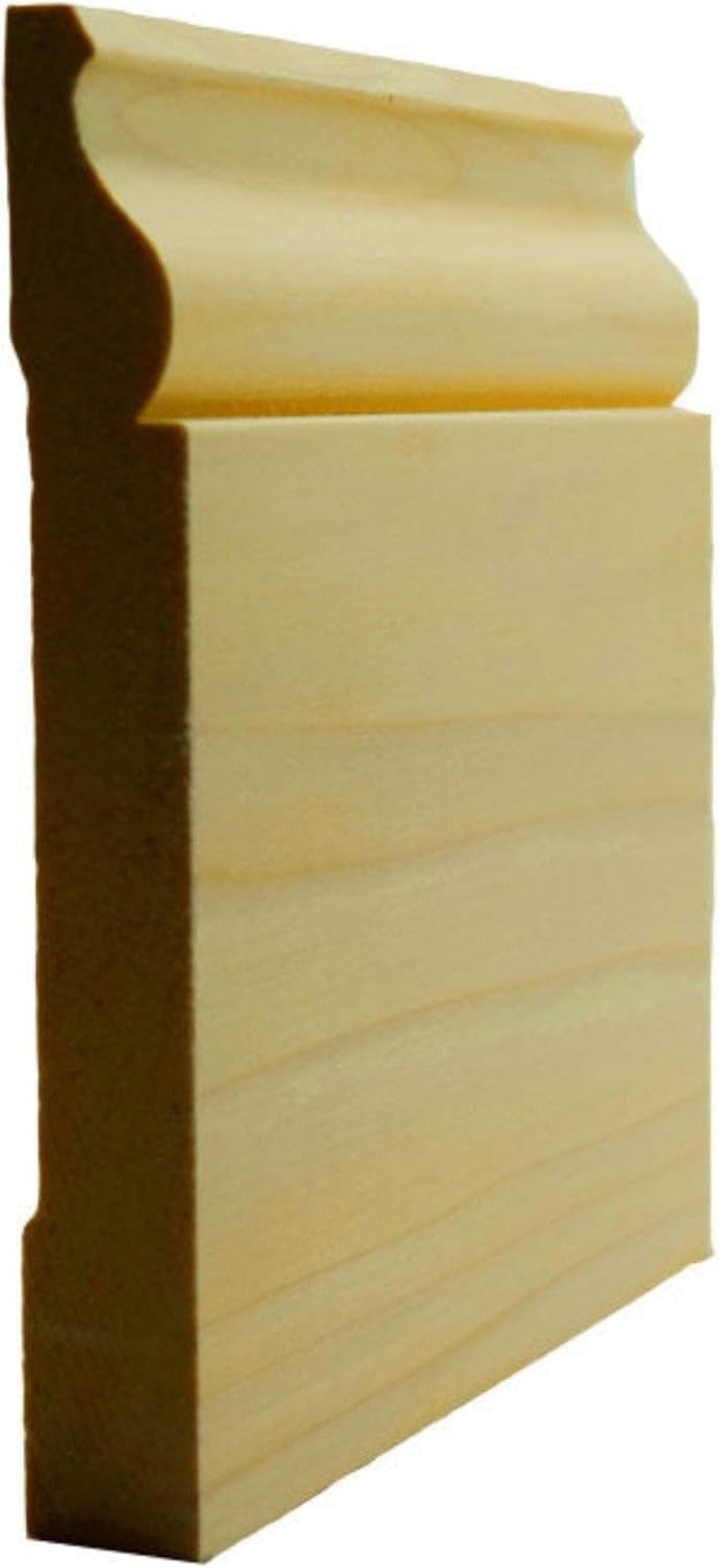 EWBB13 Colonial Baseboard 7-1/4" Tall x 11/16" Moulding. Unfinished ...