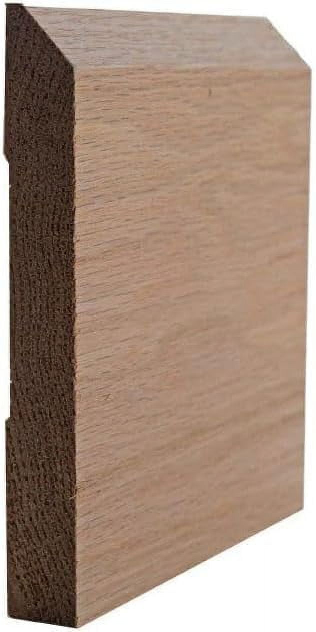 EWBB15 Beveled Edge 5-1/4" Tall x 11/16" Baseboard Moulding. Unfinished ...