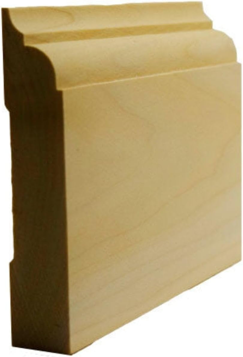 EWBB22 Nose & 3-1/2" Tall x 11/16" Baseboard Moulding. Unfinished ...