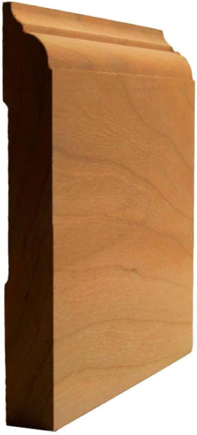 EWBB23 Nose & 5-1/4" Tall x 11/16" Baseboard Moulding Unfinished ...