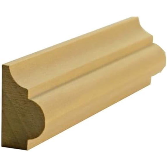 EWBC27 Nose and Cove 1-1/4" Tall x 3/4" Base Cap Moulding. Unfinished ...