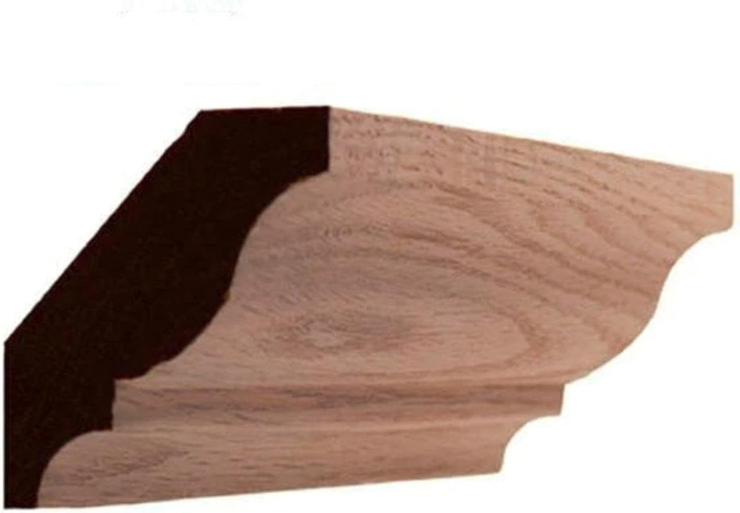 EWCR11 Colonial Crown Moulding Trim, 3/4" x 2-5/8", Red Oak, 94 ...