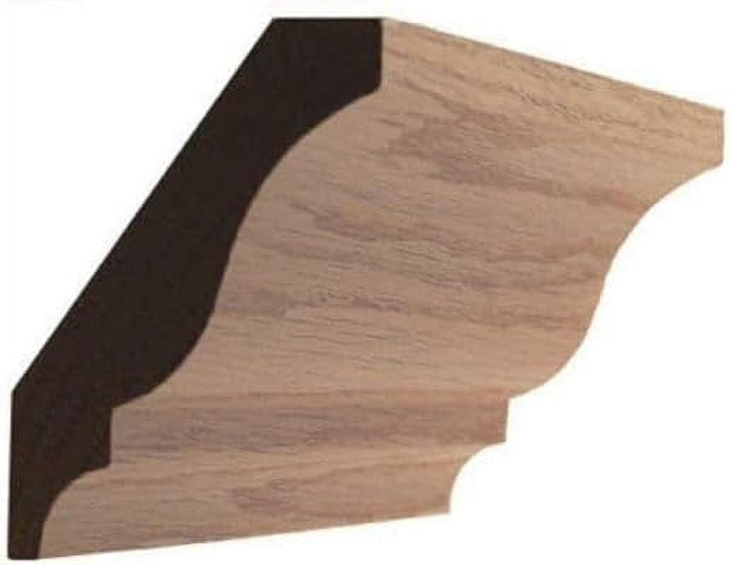 EWCR12 Colonial Crown Moulding Trim, 3/4" x 3-5/8", Red Oak, 94 ...