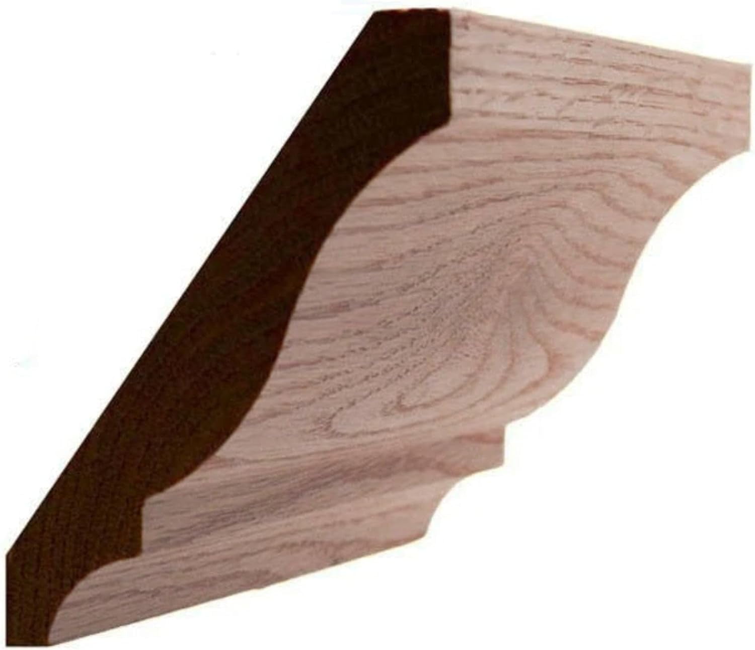 EWCR13 Colonial Crown Moulding Trim, 3/4" x 4-5/8", Red Oak, 94 ...