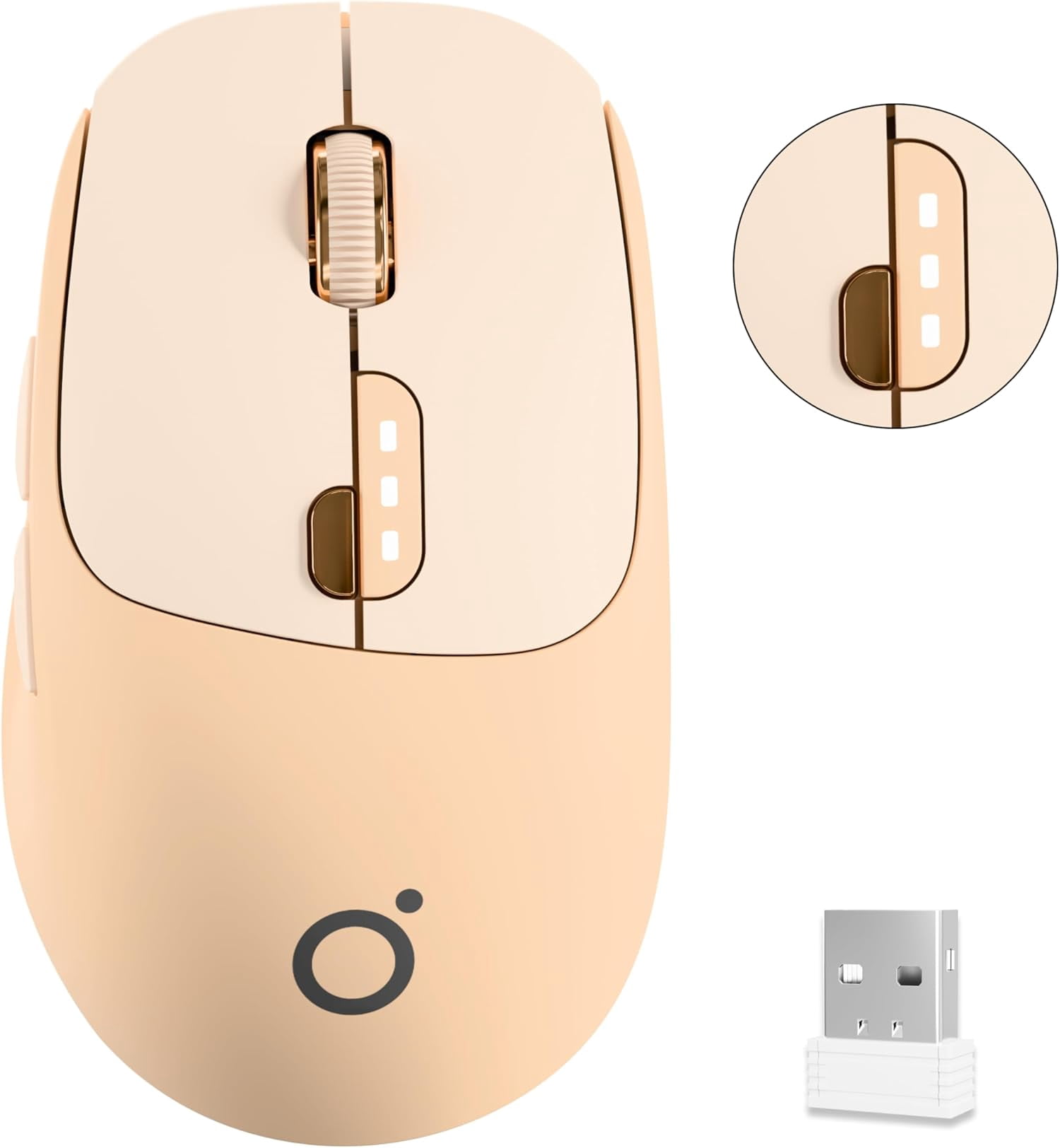 EWEADN Q5 , & 2.4G Quiet Computer Mouses with 1600 DPI, Level Display ...