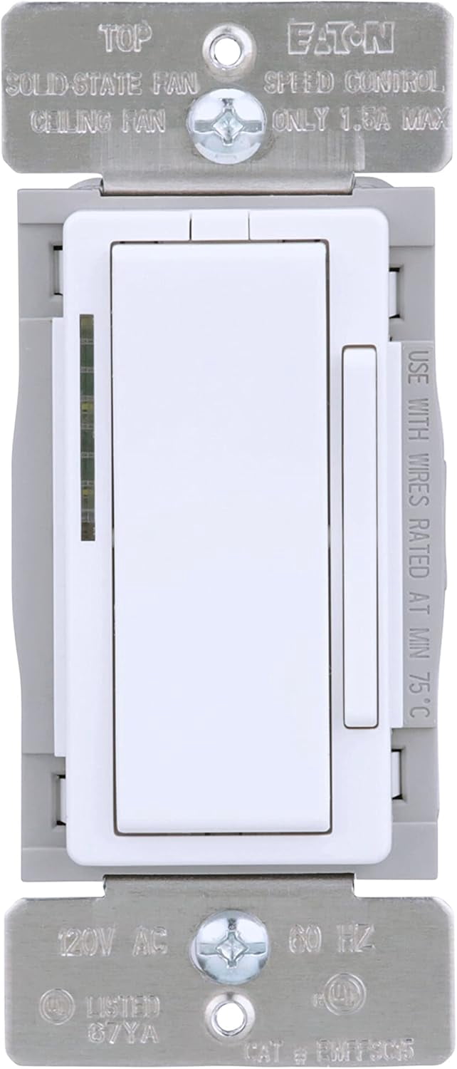 EWFFSC15-W-BX-T Wi-Fi Smart Fan Speed Control Compatible with Alexa and ...