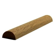ALEXANDRIA MOULDING 8 ft. Solid Pine Half Round Wood Moulding, Pack Of ...