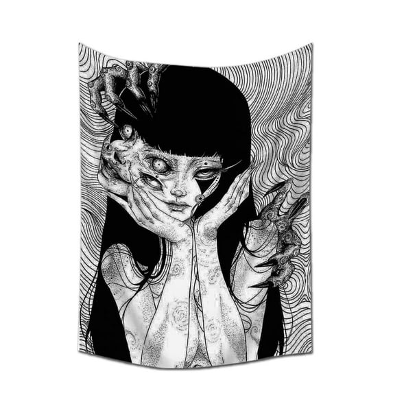 EWRITN Canvas Anime Tomie Revenge Junji Ito Tapestry, Hanging Dorm ...