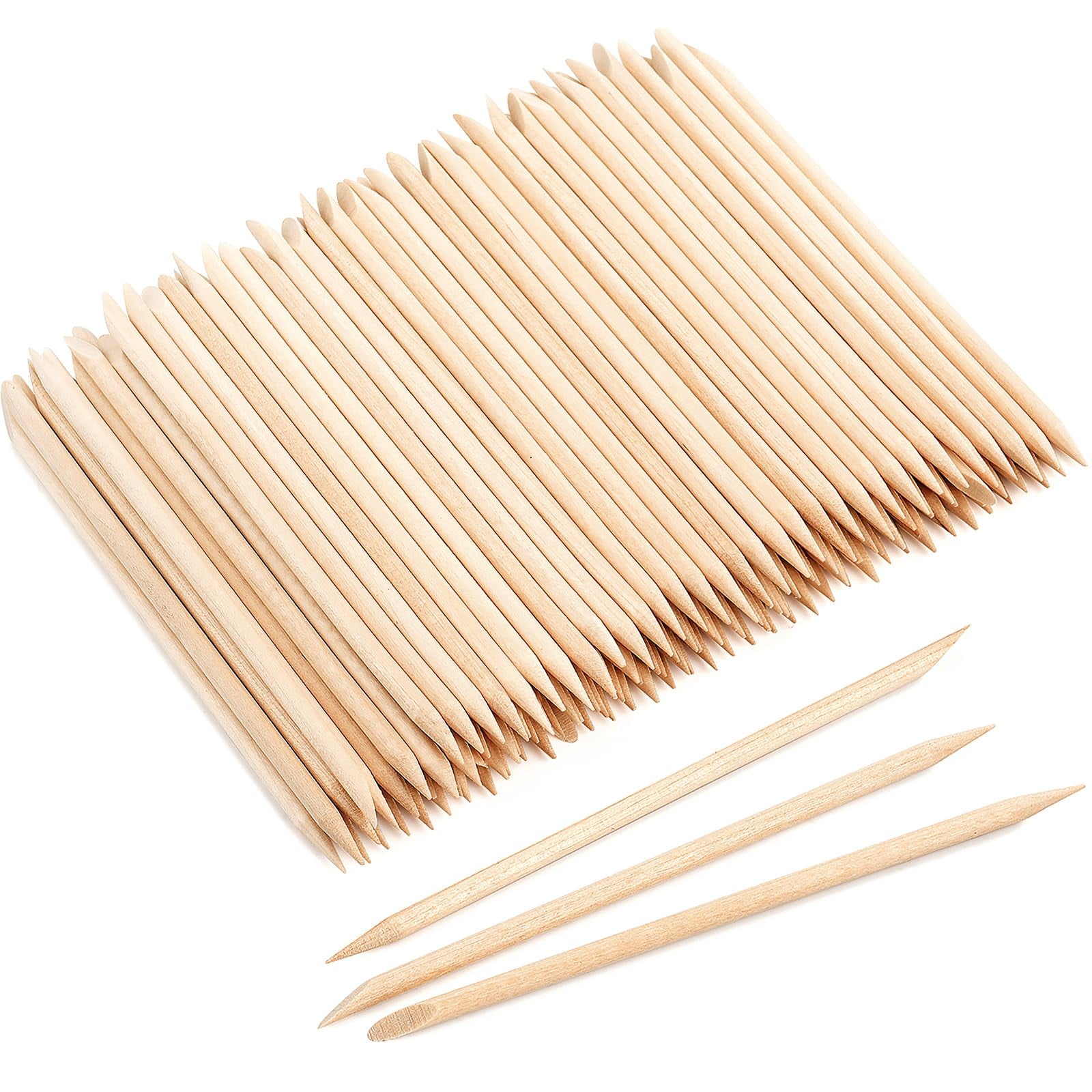 EWVVSS 600 Pcs 4.5 VTF5 Inch Orange Sticks for Nails Double Sided Multi ...
