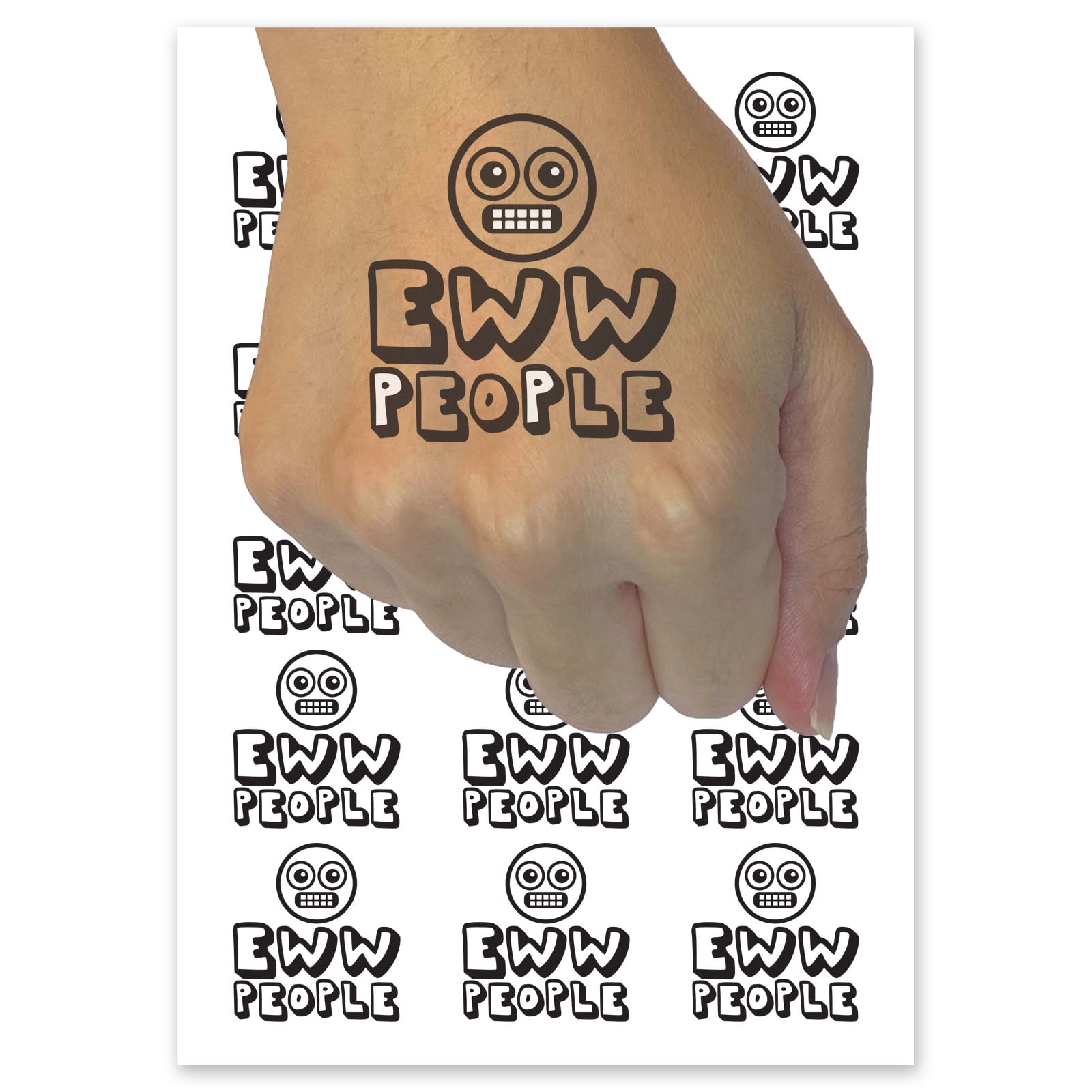 EWW People Temporary Tattoo Water Resistant Fake Body Art Set ...