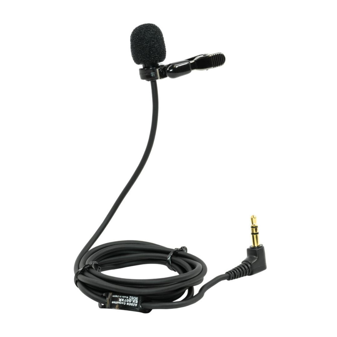 Azden EX-507XR Lavalier Replacement Microphone for PRO-XR Wireless System with 3.5 mm TRS Output ...