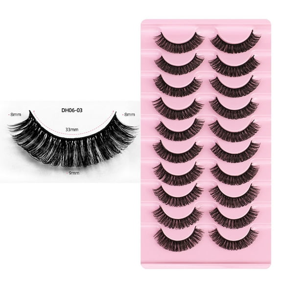 Lyrical Hair 3D Faux Mink Eyelashes Fales Eyelash Extensions 5 Pairs 3D ...