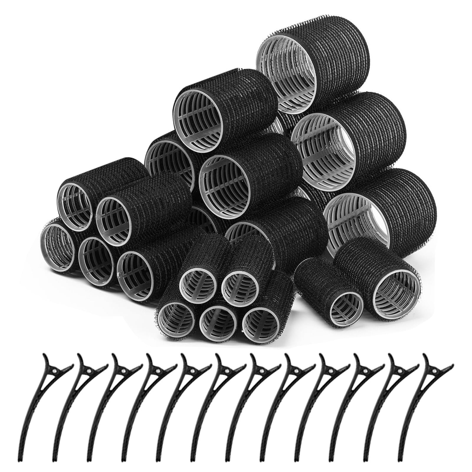 EXAXTA Hair Roller Curlers Bangs Self-Adhesive Hair Curling Styling ...