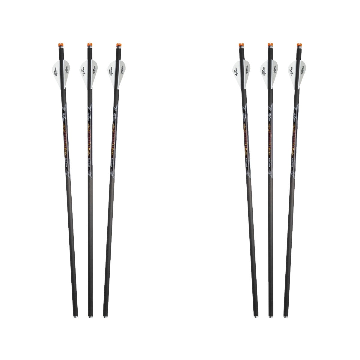 EXCALIBUR Diablo 18in Illuminated Carbon 2x3 Pack Crossbow Arrows ...