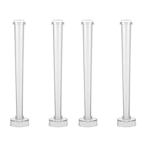 EXCEART 4pcs Clear Candle DIY Taper Candle Mold - Plastic, Tapered ...